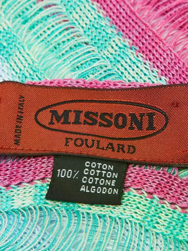 Missoni Cotton Scarf - Blue