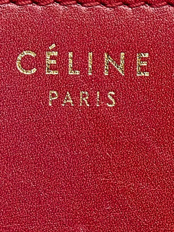 Celine Classic Box Shoulder Bag - Red