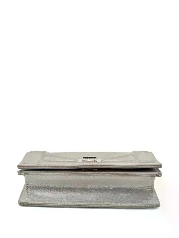 Dior Diorama Leather Crossbody Bag - Grey
