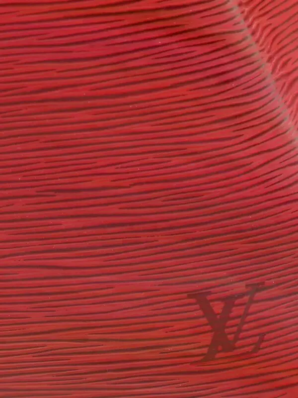 LOUIS VUITTON 1993 Petit Noe Leather Bucket Bag - Red