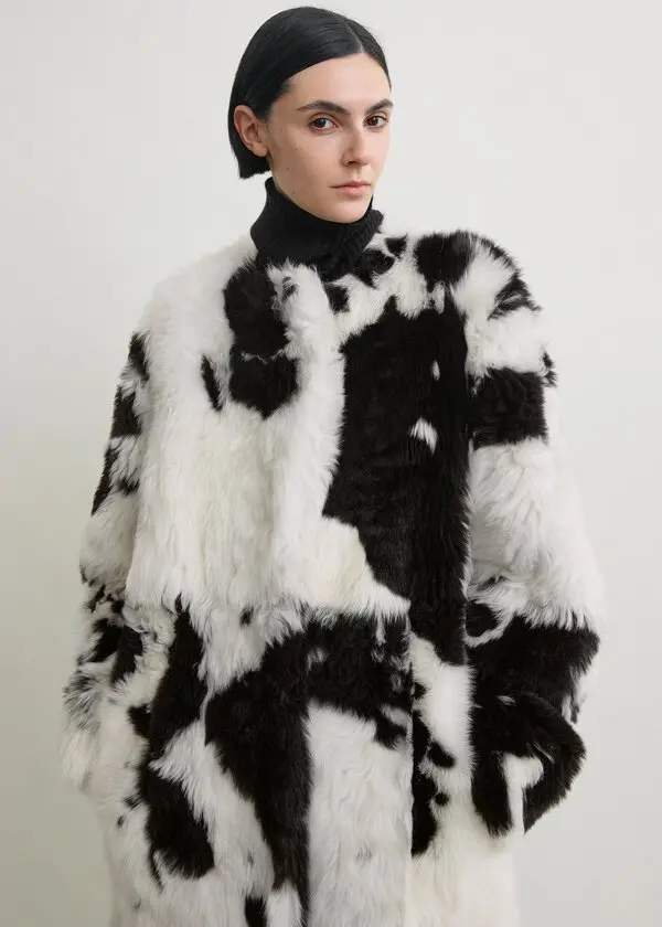 TOTEME Shearling Coat - Black
