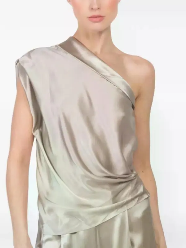 THE SEI Asymmetric-lapel Top - Neutrals