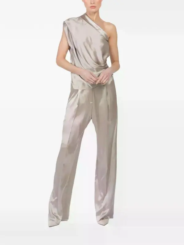THE SEI Asymmetric-lapel Top - Neutrals