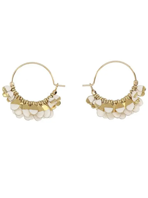 Isabel Marant Casablanaca Hoop Earrings - Powder
