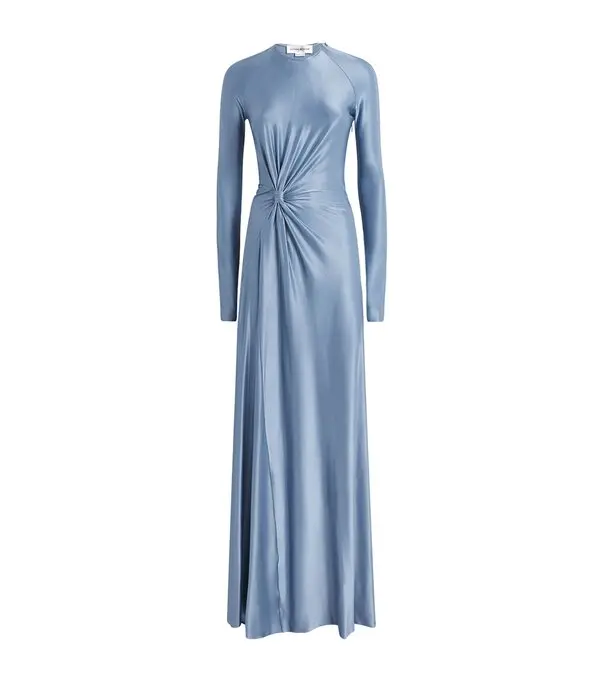 Victoria Beckham Satin Twist-waist Gown