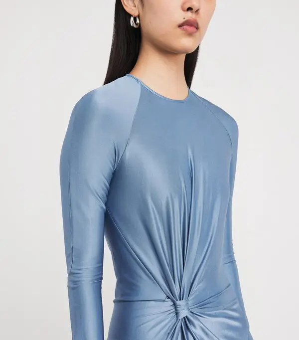 Victoria Beckham Satin Twist-waist Gown