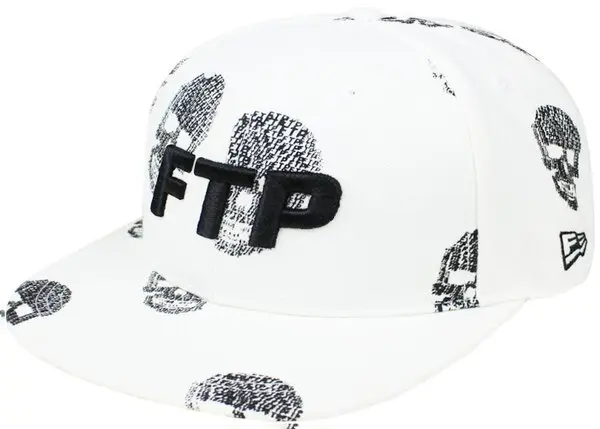 FTP Skull Fitted Cap - White