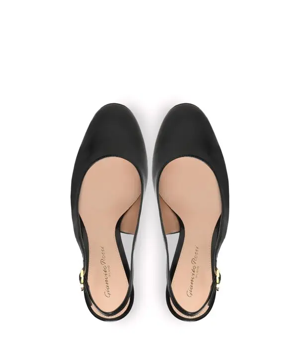 GIANVITO ROSSI Bessie Slingback Pumps - Black Leather