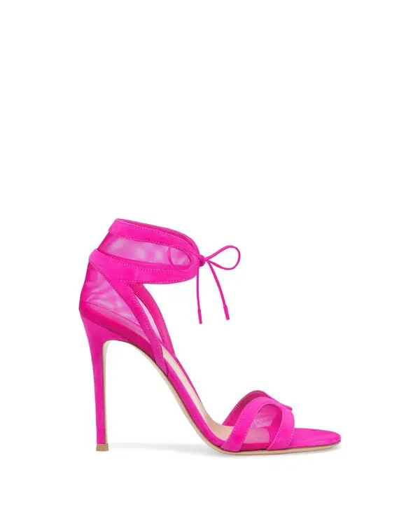 GIANVITO ROSSI Falene Sandal - Pink Suede