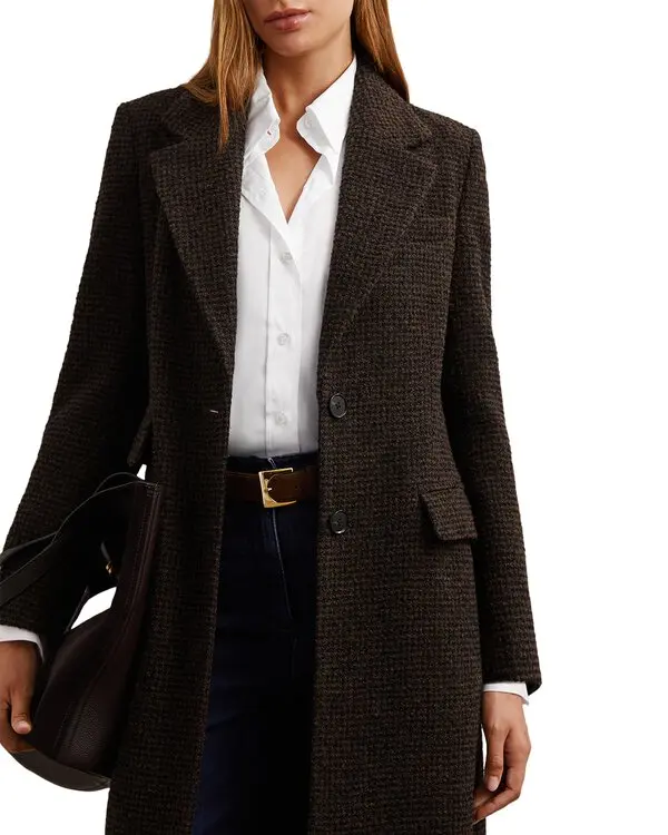 REISS Check Coat