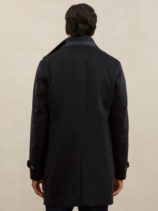 REISS Atelier 100% Cashmere Hybrid Overcoat With Removable Gilet
