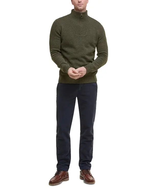 Barbour Nelson Essential Quarter Zip Sweater - Seaweed