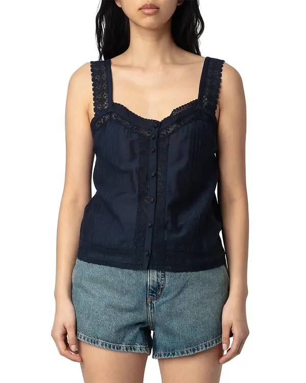 Zadig&Voltaire Celite Tomboy Top - Encre