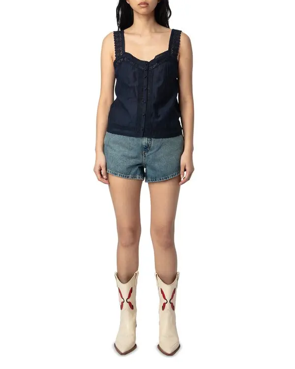 Zadig&Voltaire Celite Tomboy Top - Encre