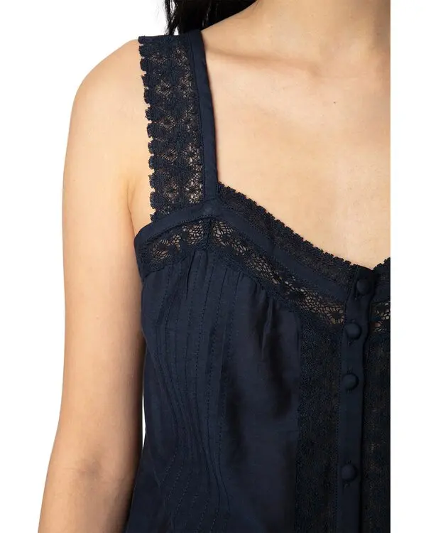 Zadig&Voltaire Celite Tomboy Top - Encre
