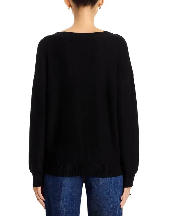 T Tahari Long Sleeve Crewneck Pullover Sweater