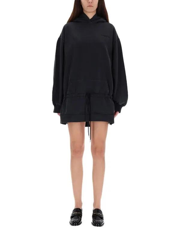 Alexander Wang Mini Hooded Dress - Black