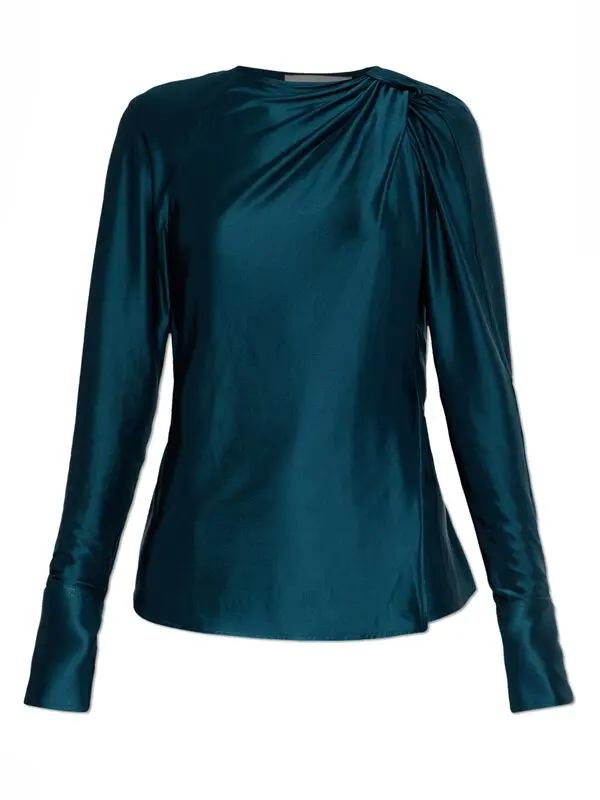 Victoria Beckham Draped Blouse - Black