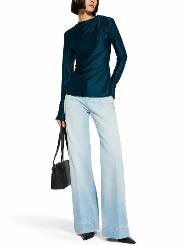 Victoria Beckham Draped Blouse - Black