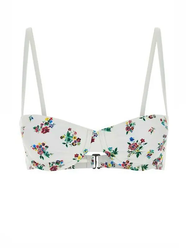 Tory Burch Floral Print Bikini Top - Multicolour