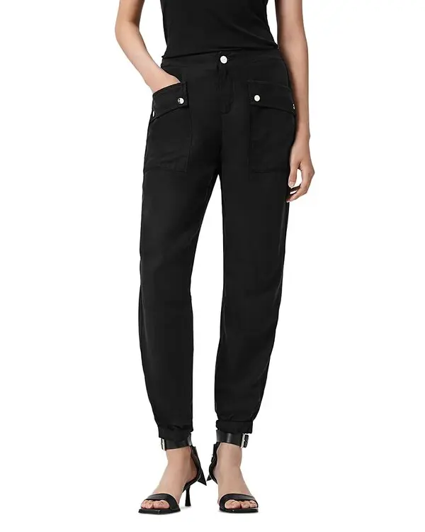 ALLSAINTS Val Banded Hem Pants - Black