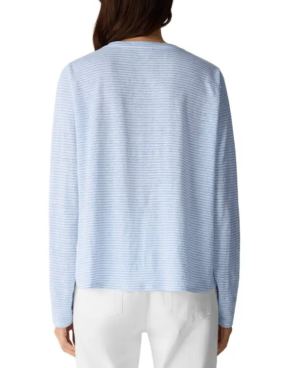 Eileen Fisher Crewneck Long Sleeve Tee - Sky Light