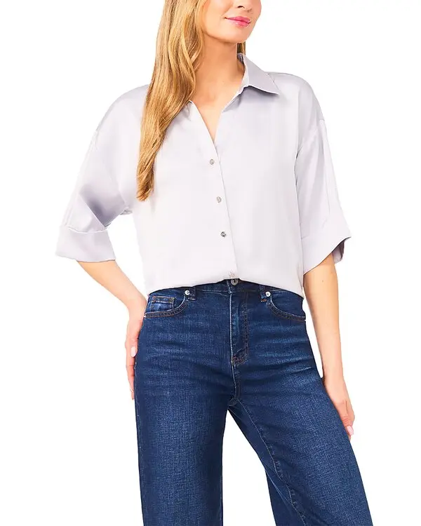CECE DUPRAZ Boxy Shirt - Blue Pearl