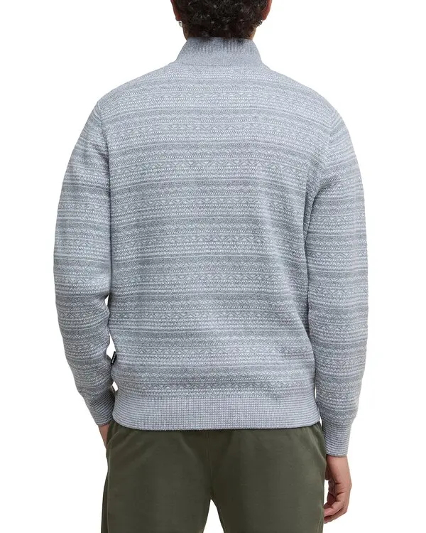 Barbour Dartfield Quarter Zip Knitted Sweater - Light Grey
