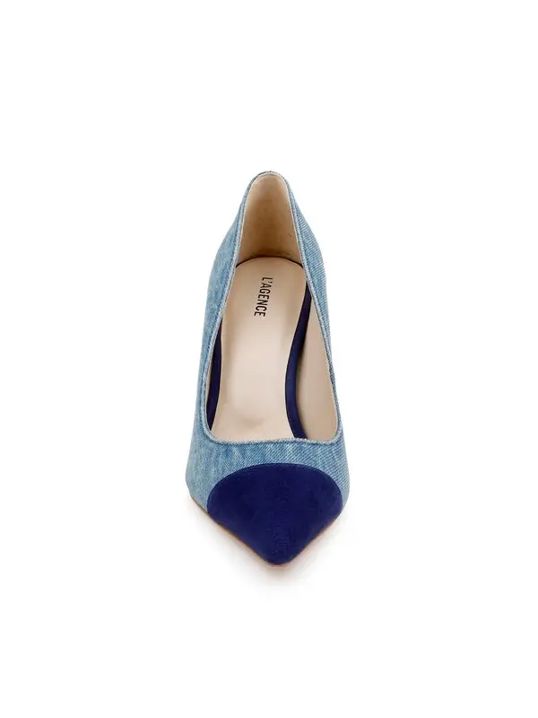 L'Agence Kendelle Denim Pump - Light Denim