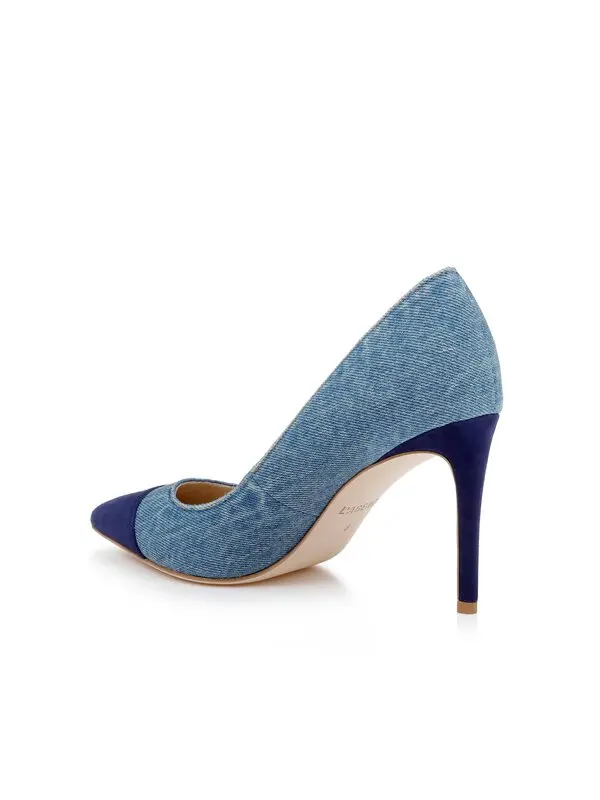 L'Agence Kendelle Denim Pump - Light Denim