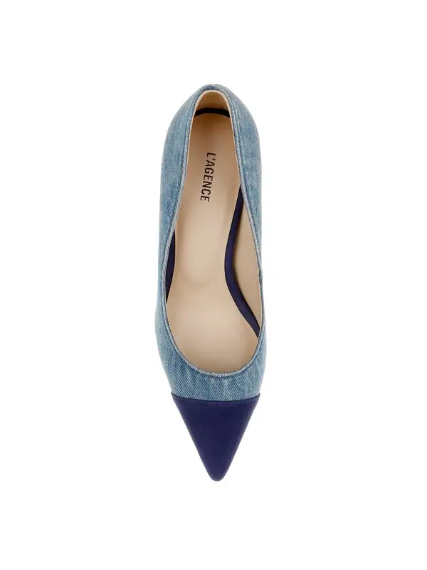 L'Agence Kendelle Denim Pump - Light Denim