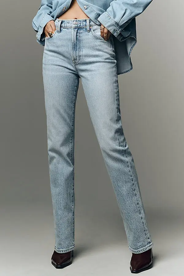 PISTOLA Bri High-rise Straight-leg Jeans