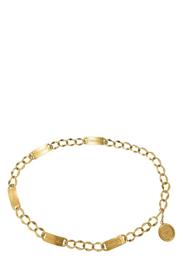 Chanel Nameplate Chain Belt - Gold
