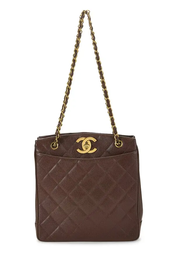 Chanel Quilted Caviar Leather Tote