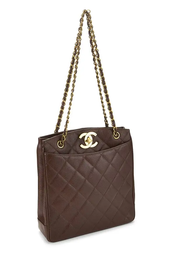 Chanel Quilted Caviar Leather Tote