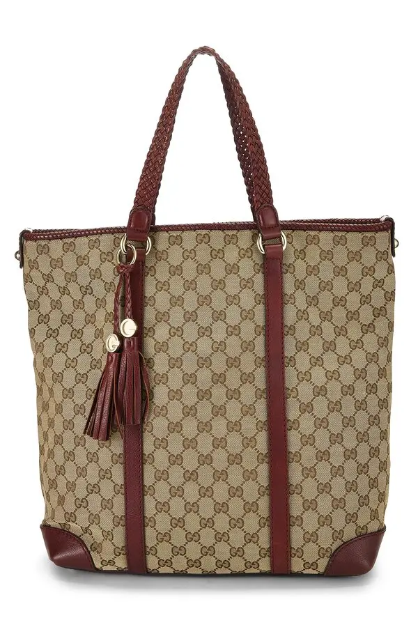 Gucci Original Gg Marrakech Tote - Burgundy