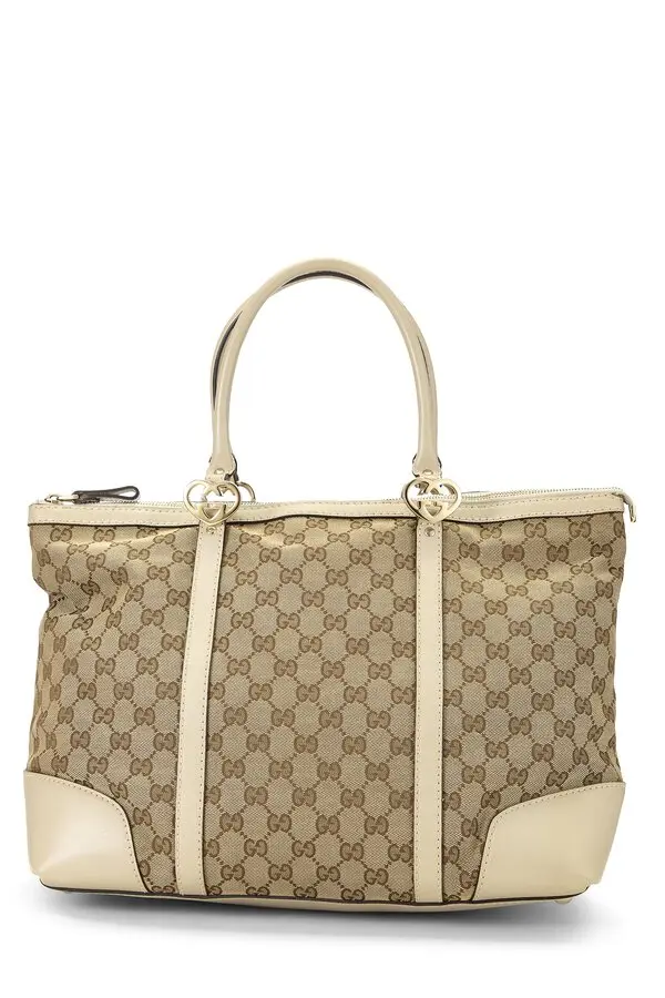 Gucci Original Gg Lovely Heart Tote - White