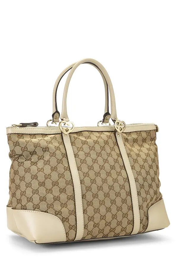 Gucci Original Gg Lovely Heart Tote - White