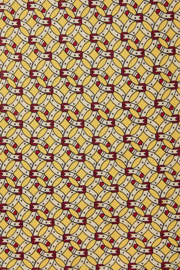 Hermès Printed Neck Tie - Yellow