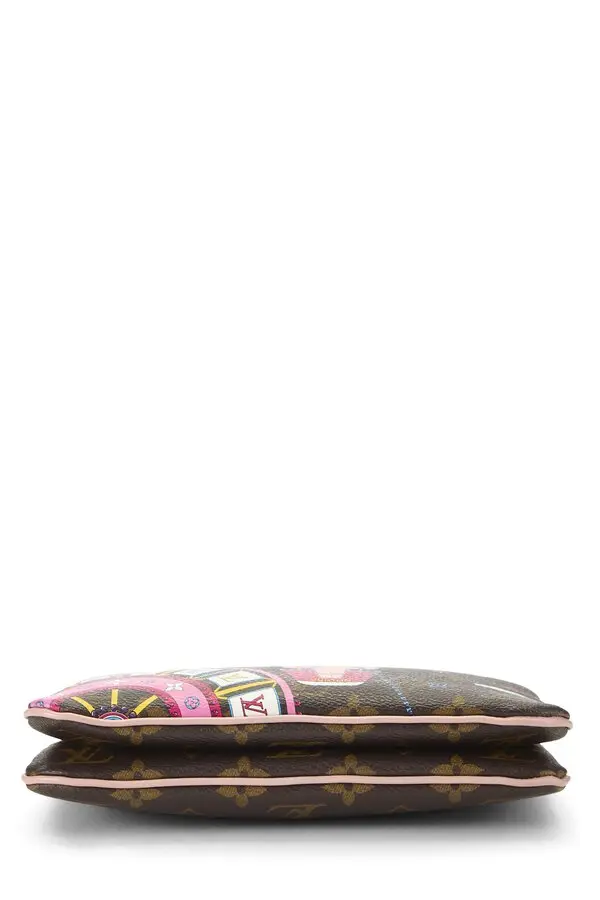 LOUIS VUITTON Monogram Vivienne Double Zip Pochette