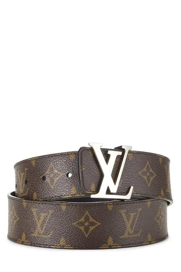 LOUIS VUITTON Monogram Canvas Initiales Belt - Brown