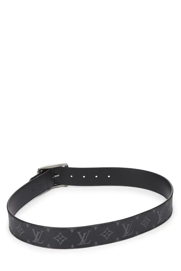 LOUIS VUITTON Monogram Eclipse Ceinture 85