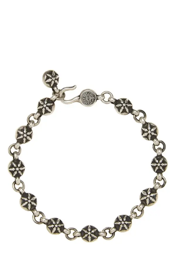 Chrome Hearts Sterling Star Ball Bracelet