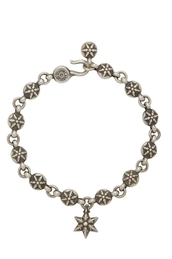 Chrome Hearts Sterling Star Ball Pendant Bracelet