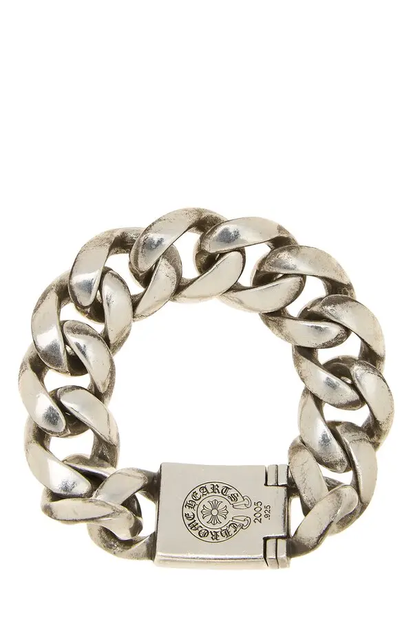 Chrome Hearts Sterling Cross Id Bracelet