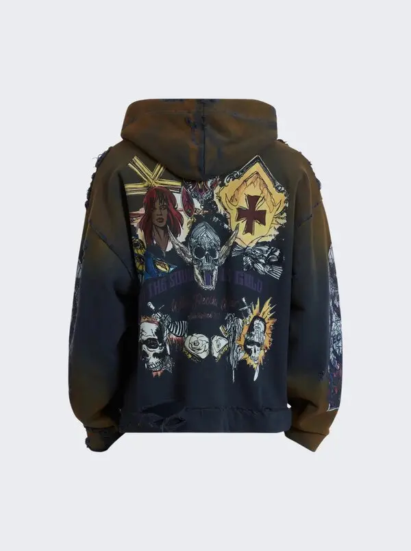 WHO DECIDES WAR Star Zip-up Hoodie