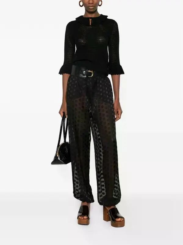 Chloé Crochet Knit Top