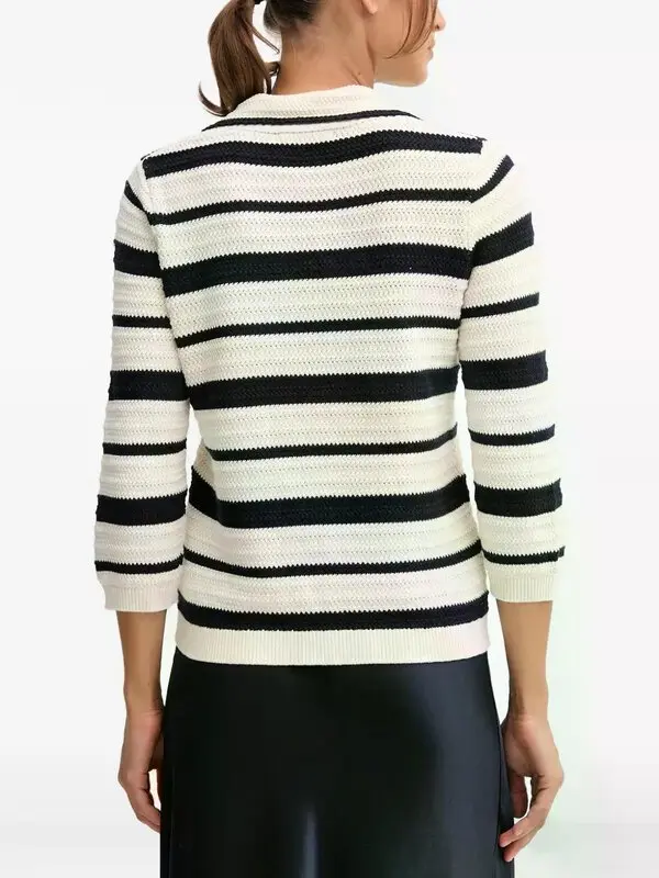PEDRO DEL HIERRO Striped V-neck Sweater