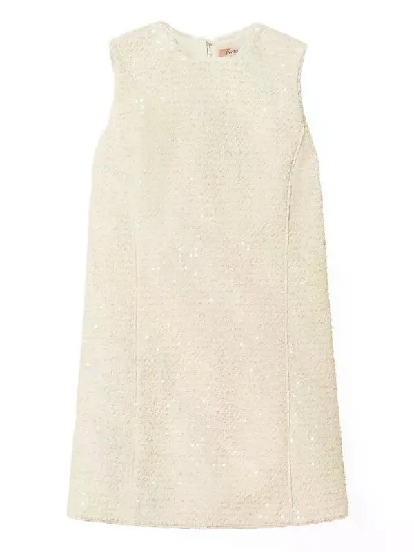 TWINSET Bouclé Sequinned Mini Dress