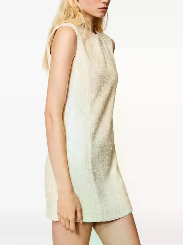 TWINSET Bouclé Sequinned Mini Dress